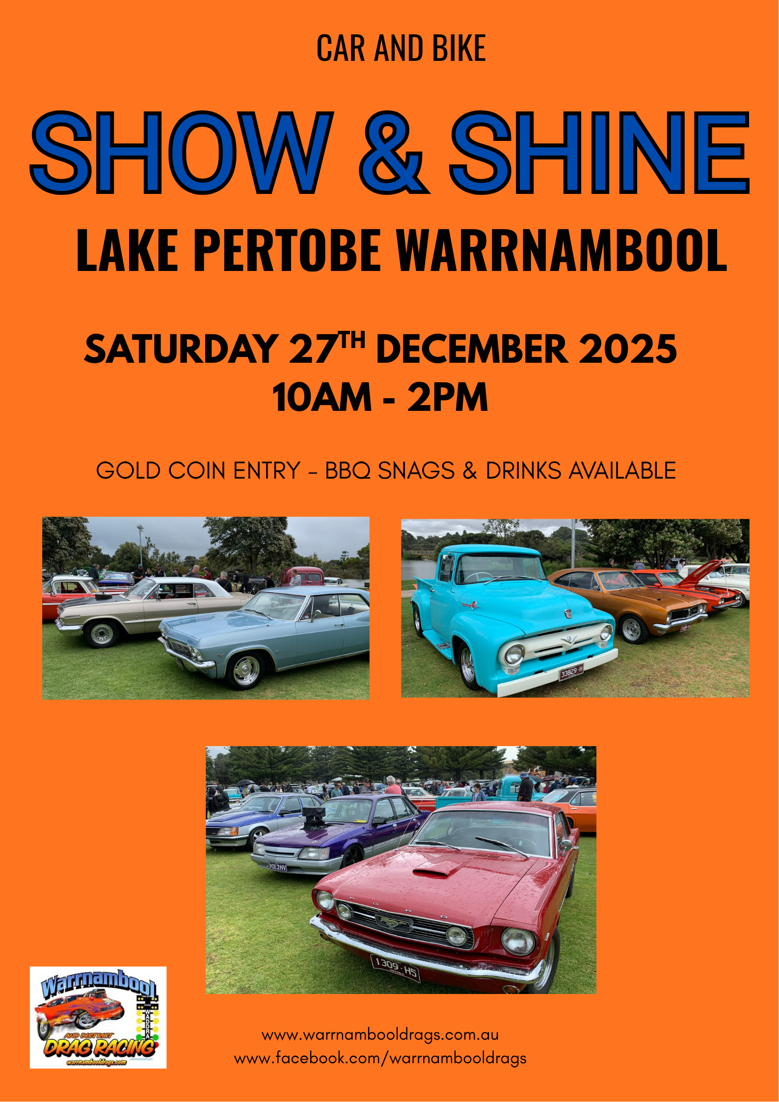 Lake Pertobe Car and Bike Show | What's On Warrnambool